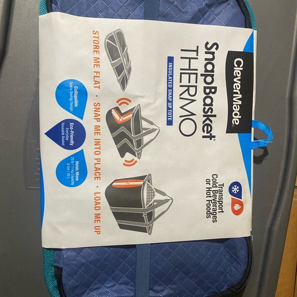 Kitchen | Snapbasket Thermo Insulated Tote Blue | Poshmark